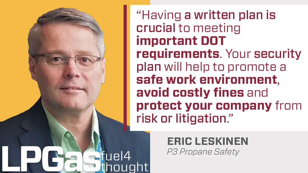 Securing DOT Security Plans LP Gas