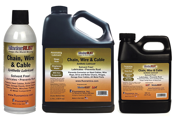 Chain, wire and cable lubricant prevents rust - LP Gas
